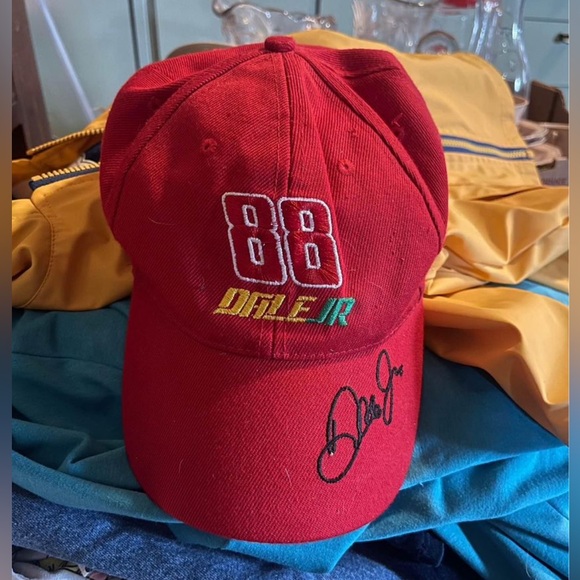 Accessories | Red Dale Earnhardt Jr Ball Cap | Poshmark